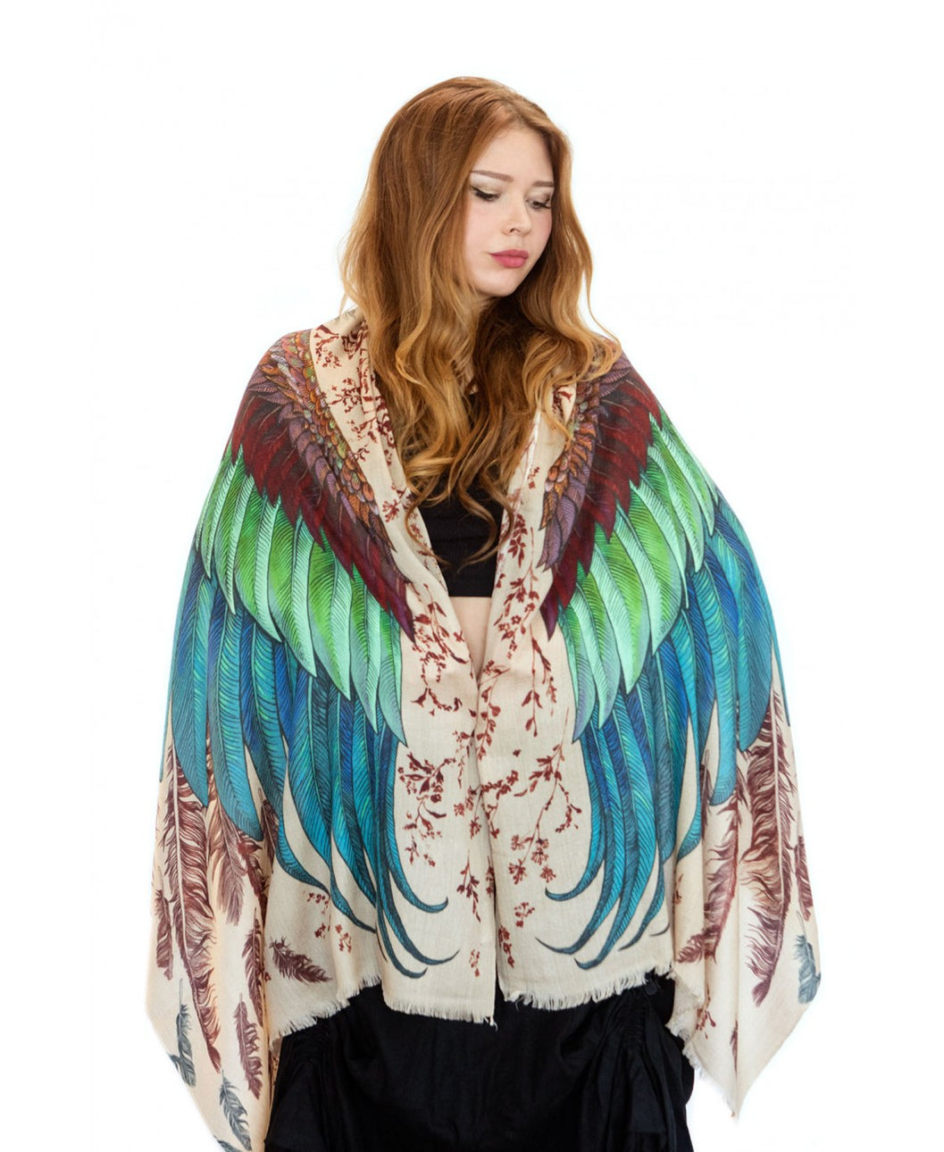 Bird Print Scarfs for Women in Cotton and Silk Cashmere– My Modern Met ...