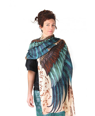 Bird Print Scarfs for Women in Cotton and Silk Cashmere– My Modern Met ...