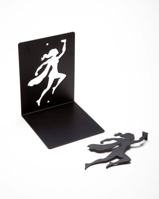 "Wondershelf" Floating Shelf has Wonder Woman Holding Up Your Books– My ...