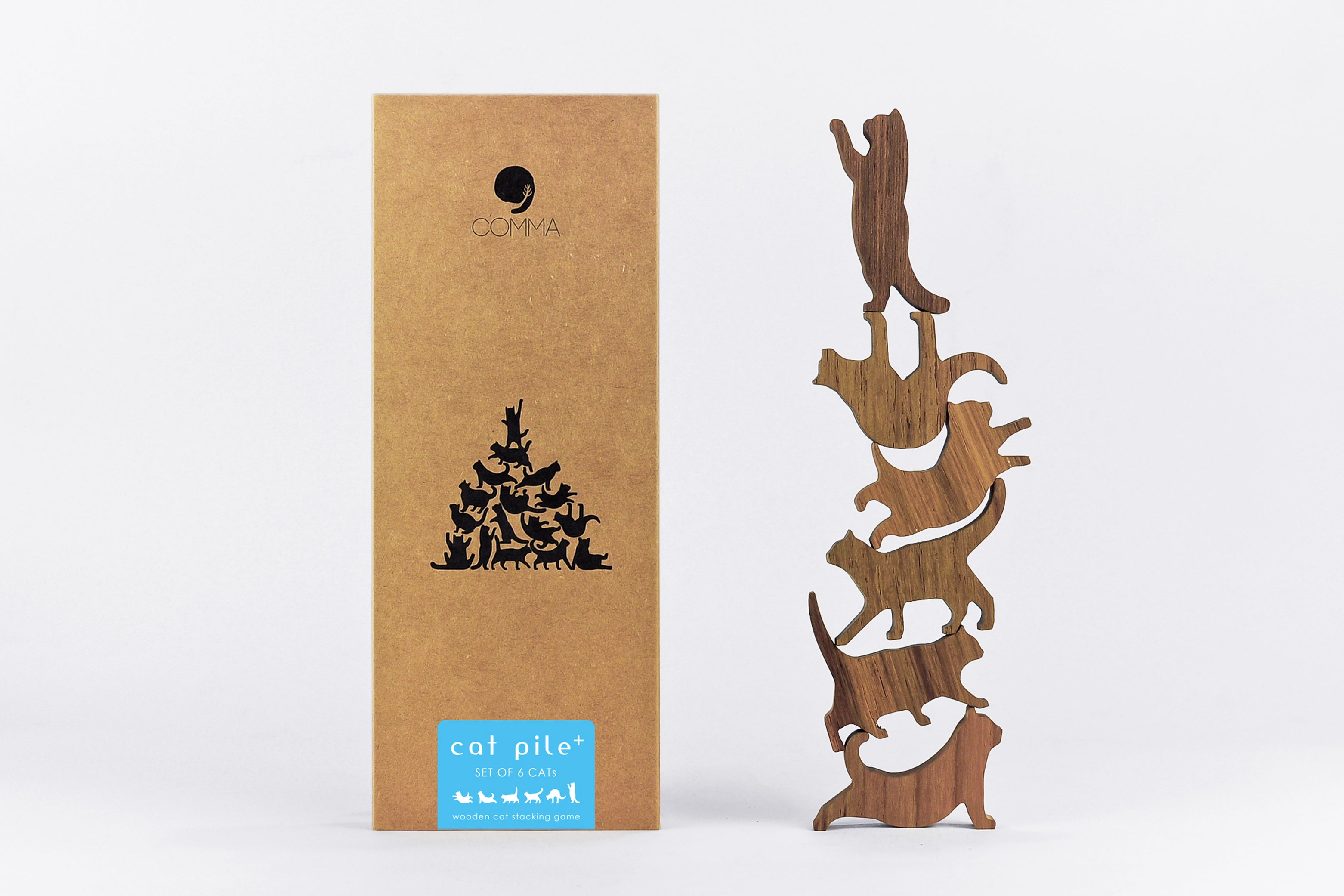 Play Cat Jenga With This Wooden Stacking Game by Comma– My Modern Met Store