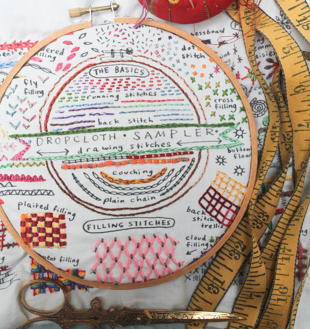 Broaden Your Hand Embroidery Horizons With This Printed Sampler– My ...