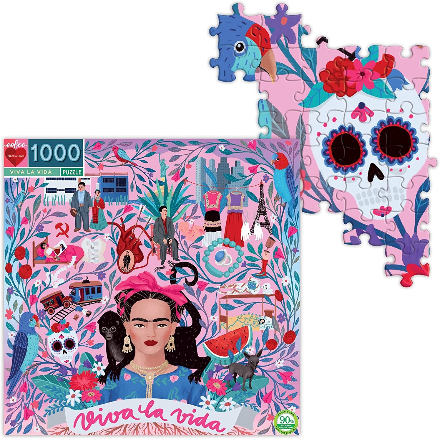 Gift a Frida Kahlo Fan This Stunning 1000 Piece Jigsaw Puzzle– My ...