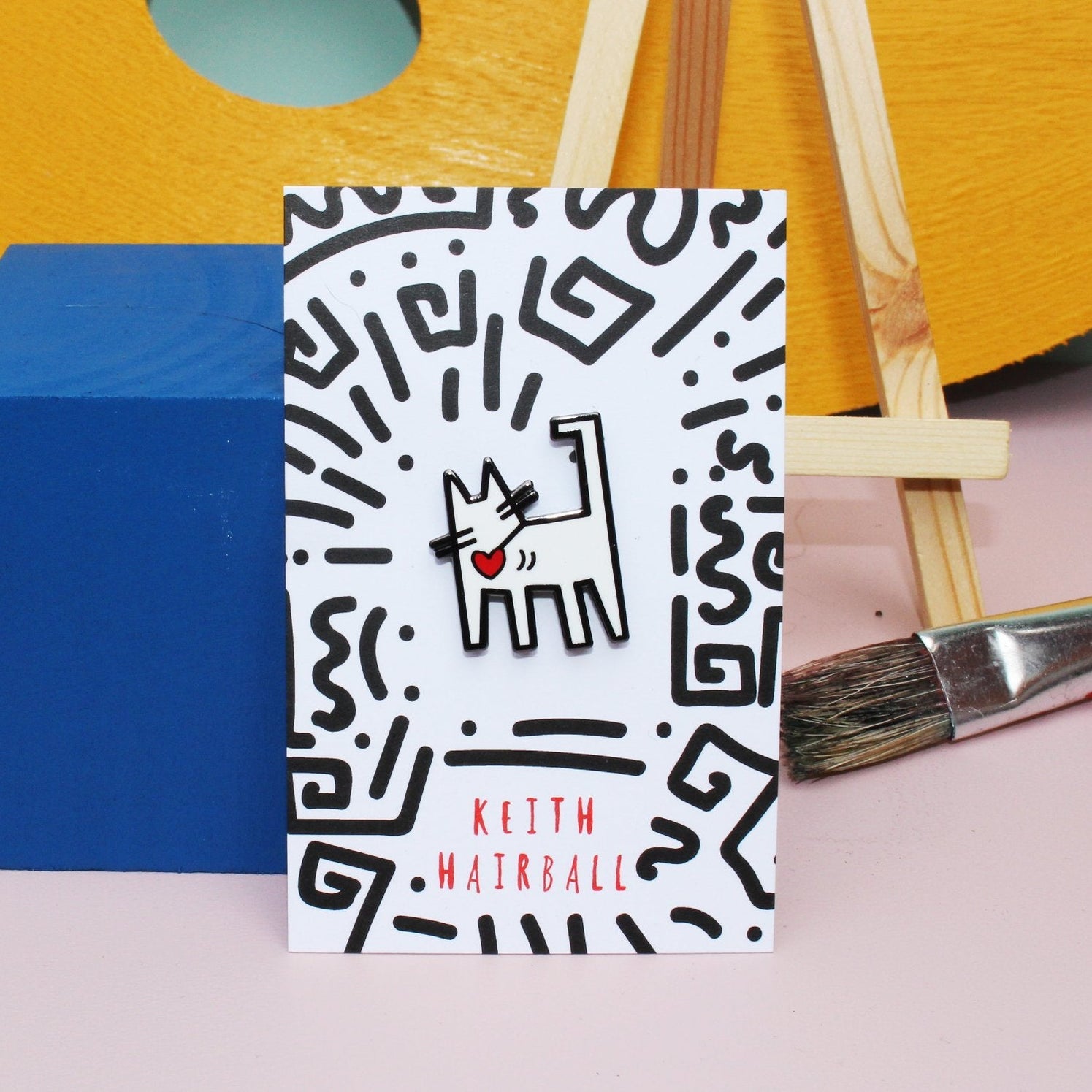 This Creative Enamel Pin is Perfect for Lovers of Cats, Puns, and Art ...