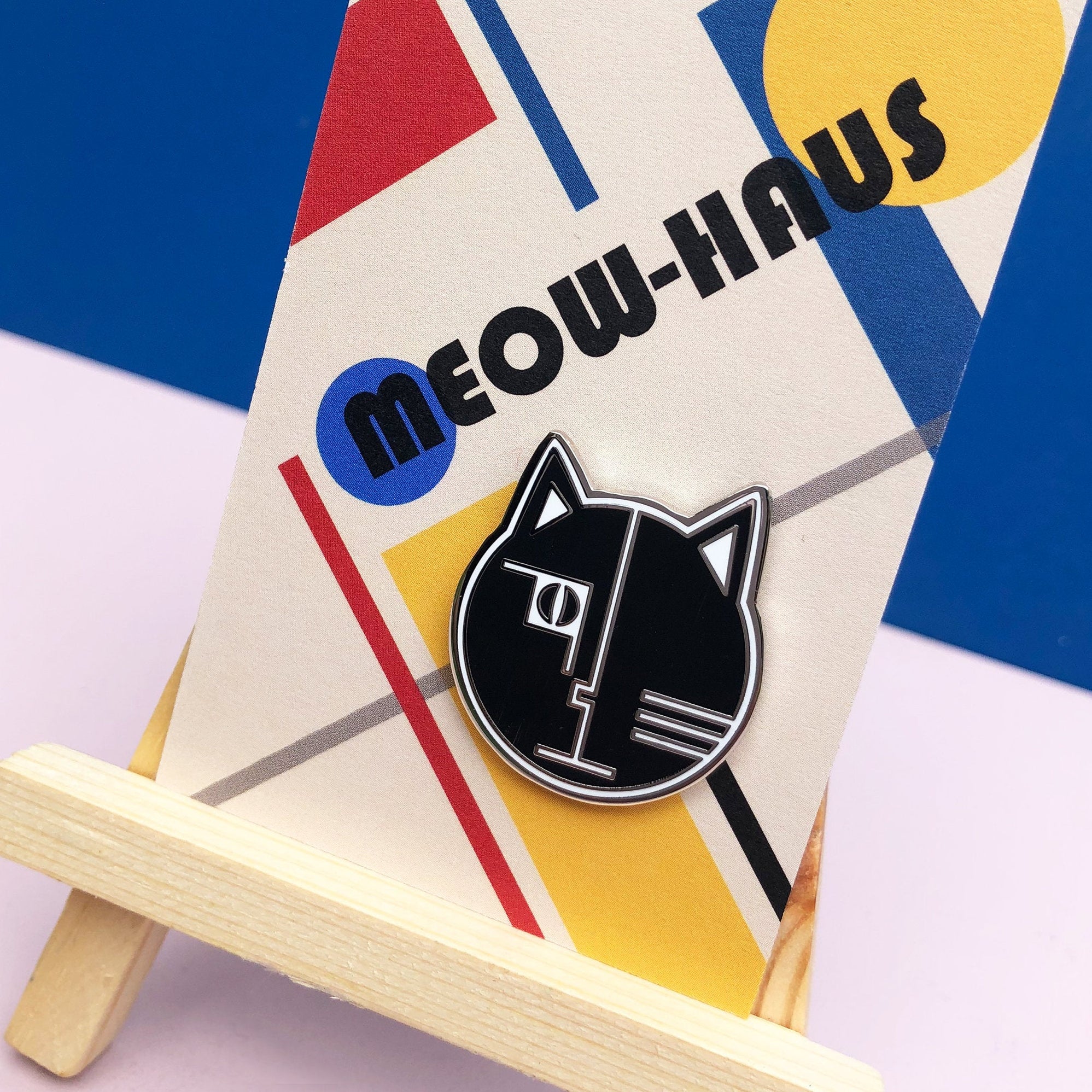 Celebrate the Bauhaus Movement With the 'Meowhaus' Enamel Cat Pin– My ...