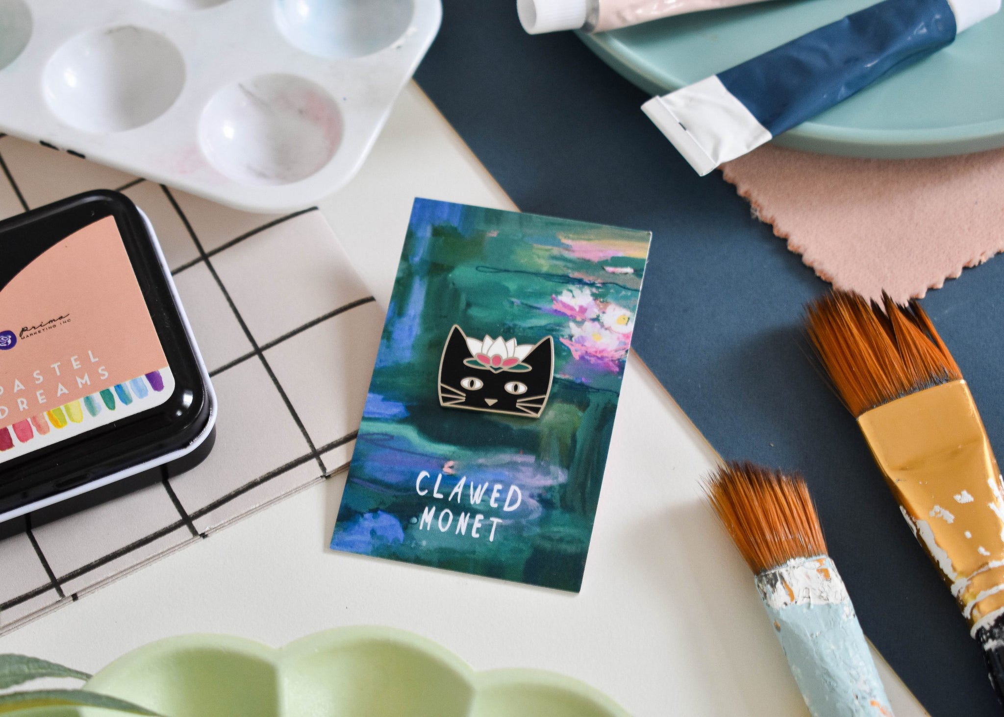 This Quirky Enamel Pin Combines Art With Cats– My Modern Met Store