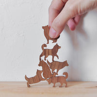 Play Dog "Jenga" With This Wooden Toy Stacking Game by Comma– My Modern ...